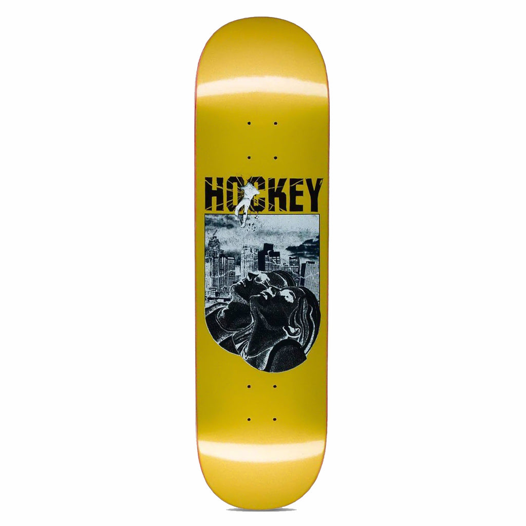 Hockey Look Up Deck - Andrew Allen Skateboard Deck - 8.38 Yellow ...