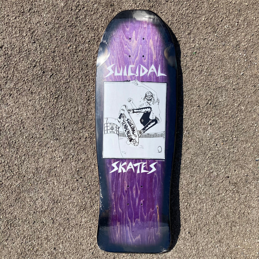 Suicidal Skates Pool Skater Reissue Skateboard Deck Purple Stain / Bla ...