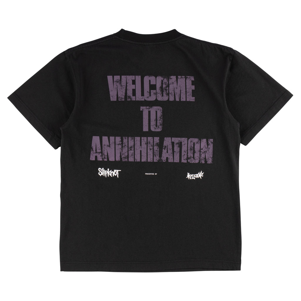 Slipknot x Welcome Annihilation Tee Black – Slugger Skate Store