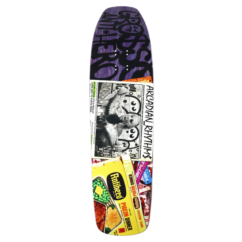 Anti Hero Skateboards Grosso Pigeon Vision Purple Skateboard Deck - 9 ...