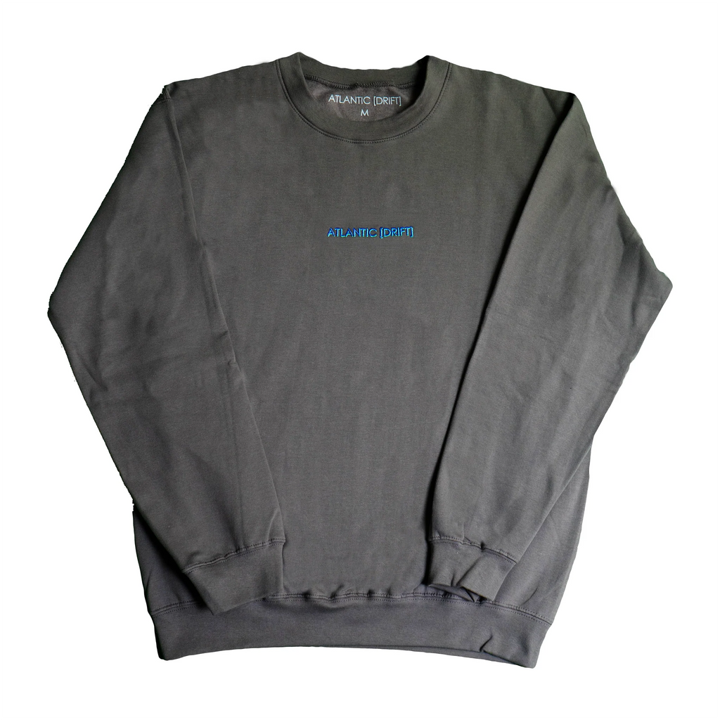 Atlantic Drift Title Screen Crewneck - Charcoal – Slugger Skate Store