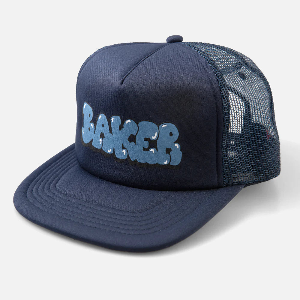 Baker Bubble Mesh Trucker Cap - Navy – Slugger Skate Store