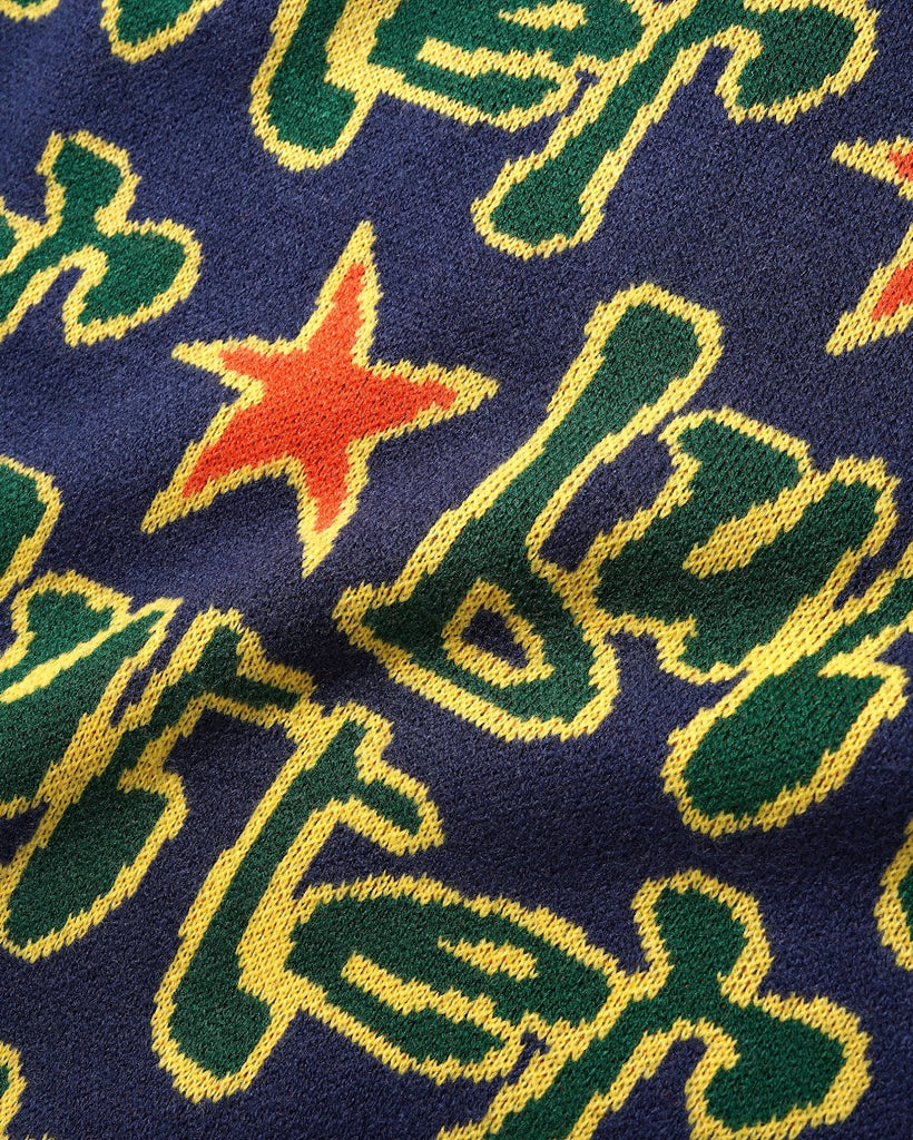 Butter Goods Star Knit Vest - Navy – Slugger Skate Store