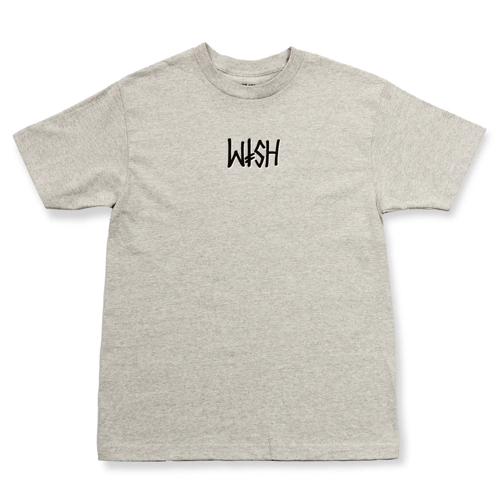 Deathwish Wish Tee - Heather Grey – Slugger Skate Store