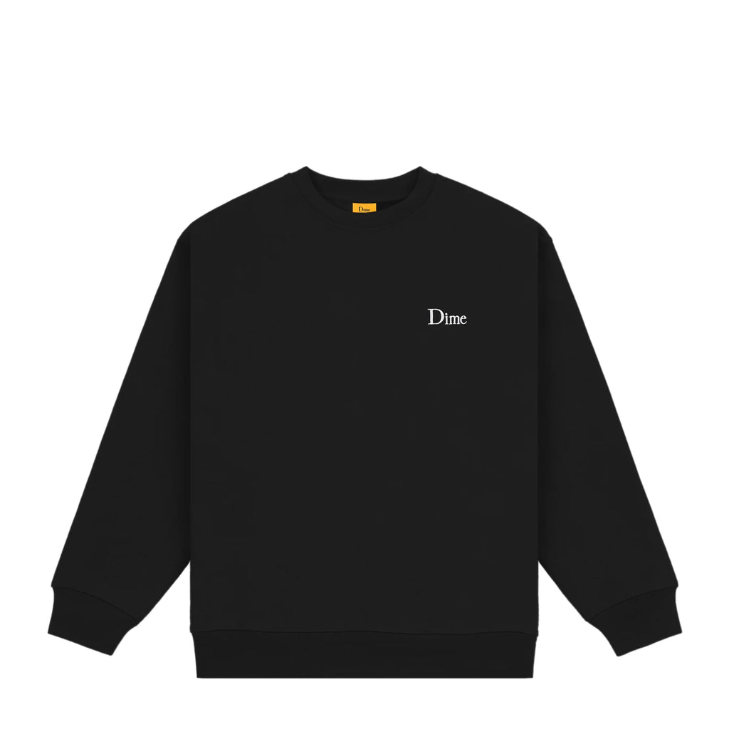 Dime MTL Classic Small Logo Crewneck - Black – Slugger Skate Store