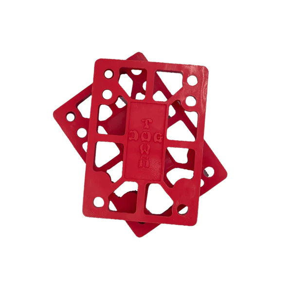 Dogtown Skateboards 1/4" Riser Rads - Red – Slugger Skate Store