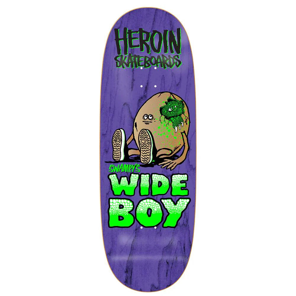 Heroin Skateboards Swampzilla Wide Boy Skateboard Deck - 10.75 ...