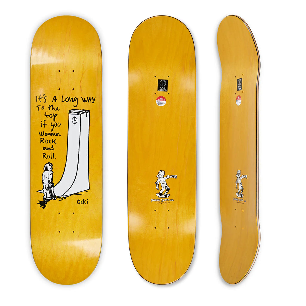 Polar Skate Co Oskar Rosenberg Rock & Roll Skateboard Deck - 8.5 ...