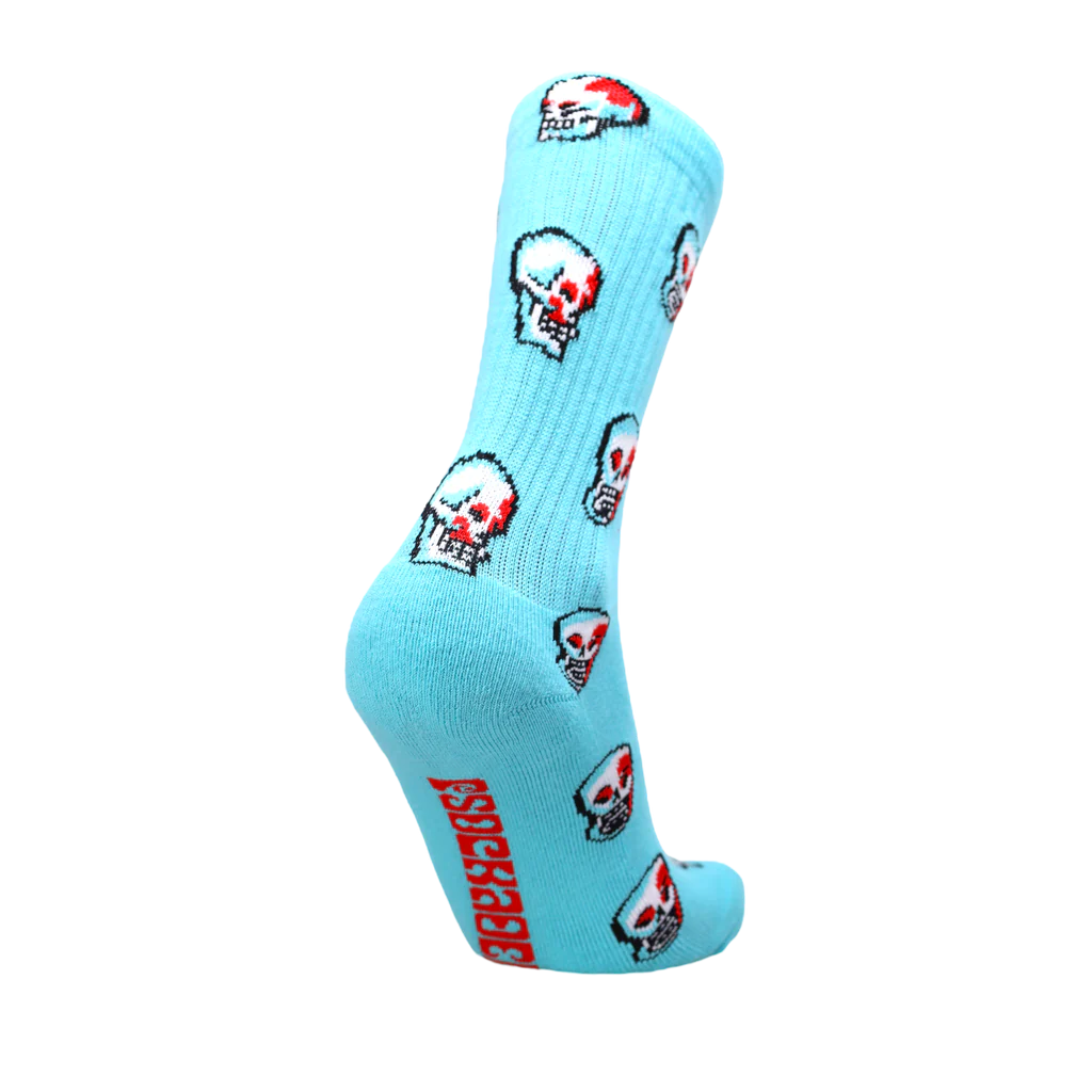 Psockadelic Skulls Socks - Blue – Slugger Skate Store