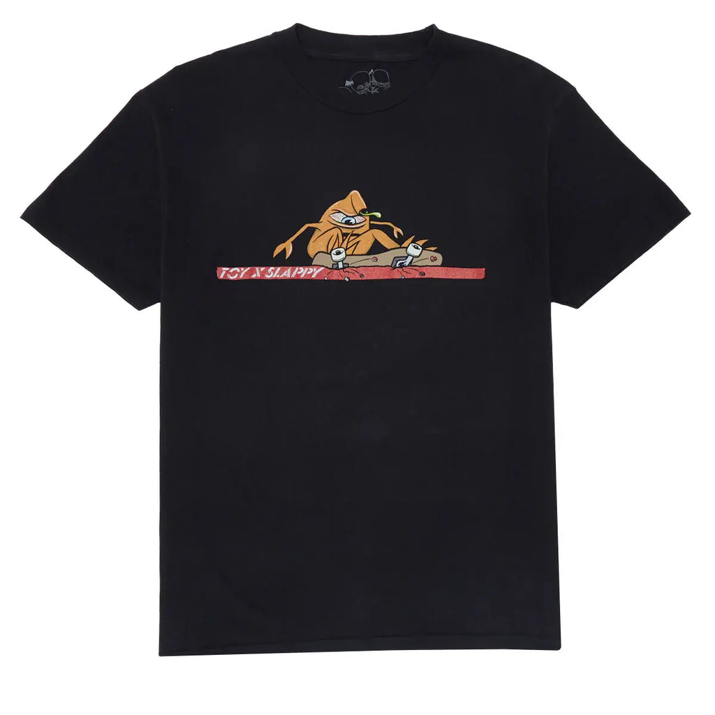Slappy Trucks X Toy Machine T-Shirt - Black – Slugger Skate Store
