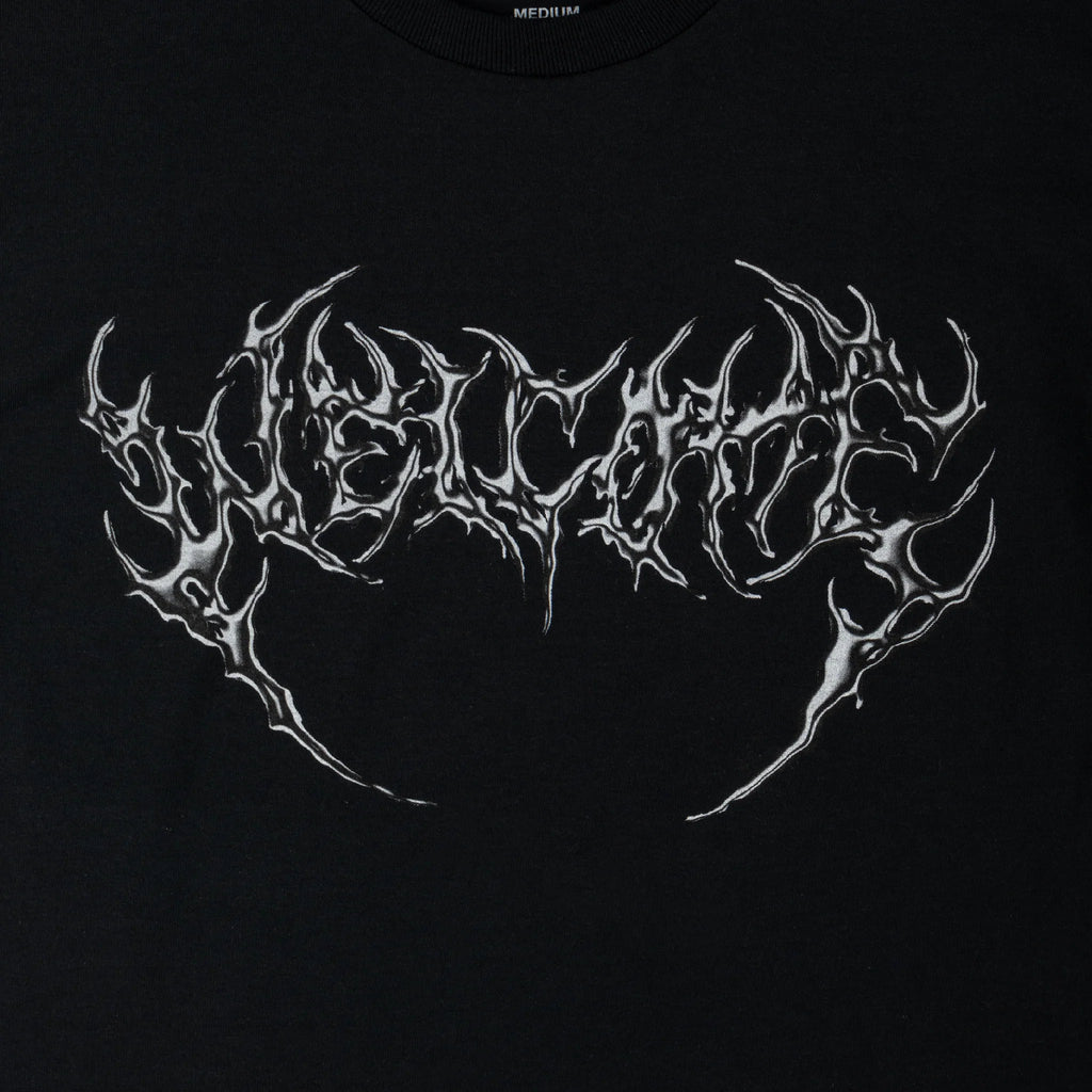 Welcome Skateboards Chrome Fang Tee - Black – Slugger Skate Store
