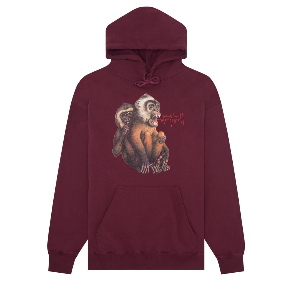 Fucking Awesome Monkey Radar Hoodie - Maroon – Slugger Skate Store