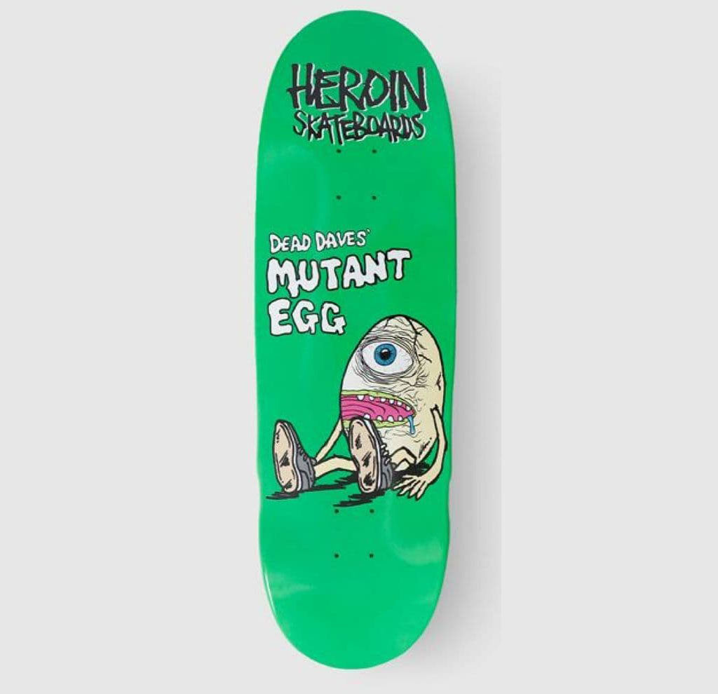 Heroin Skateboards Dead Dave Mutant Egg Skateboard Deck - 9.25 ...