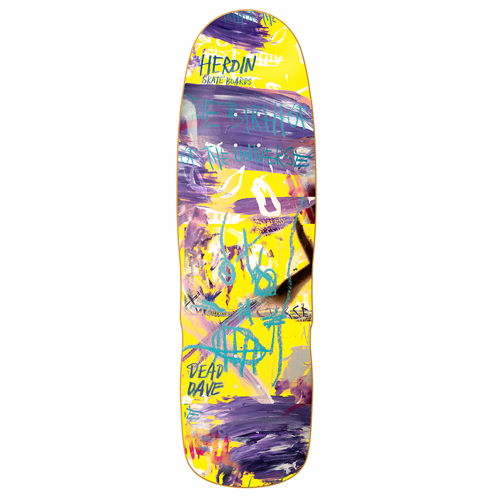Heroin Skateboards Dead Dave Painted Series Skateboard Deck - 10.1 ...