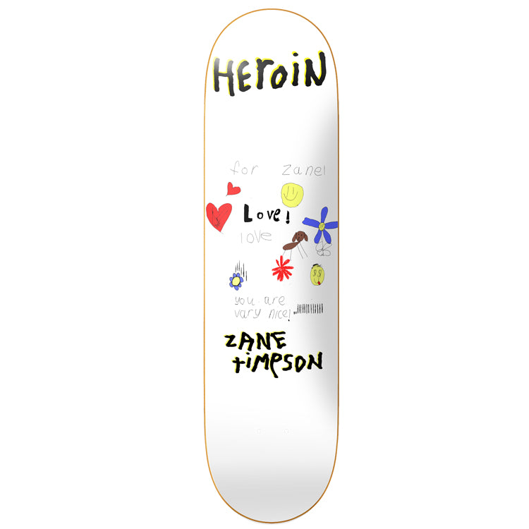 Heroin Skateboards Zane Timpson Nice Board Skateboard Deck - 9.00 ...
