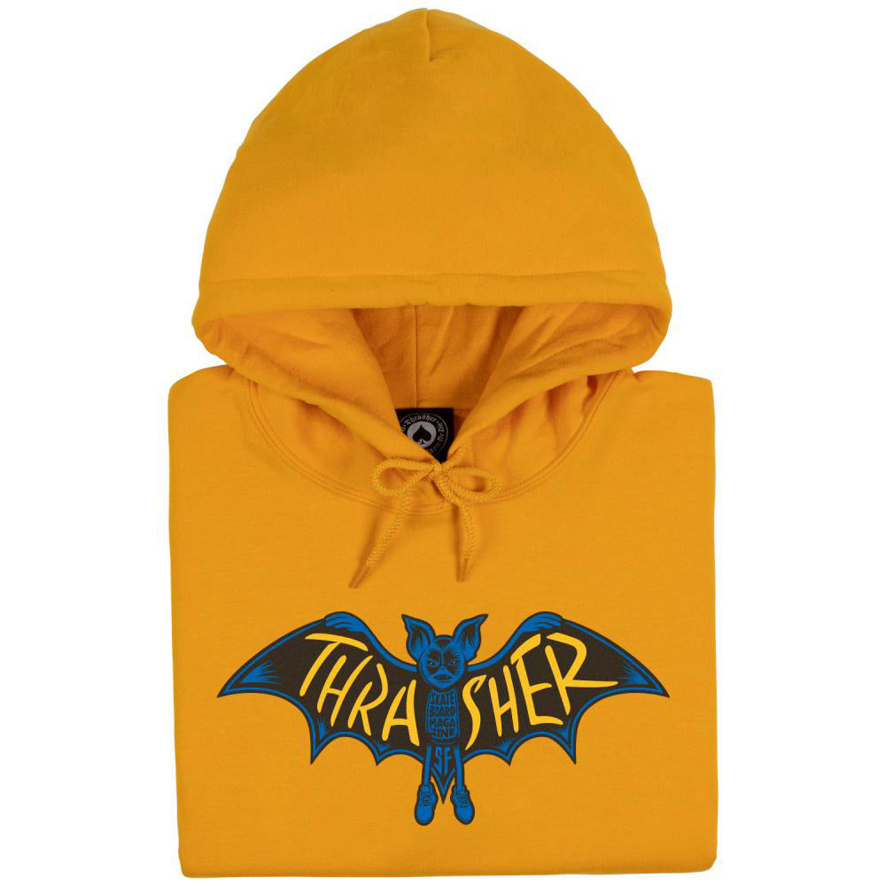 Thrasher Magazine Bat Hoody - Gold – Slugger Skate Store