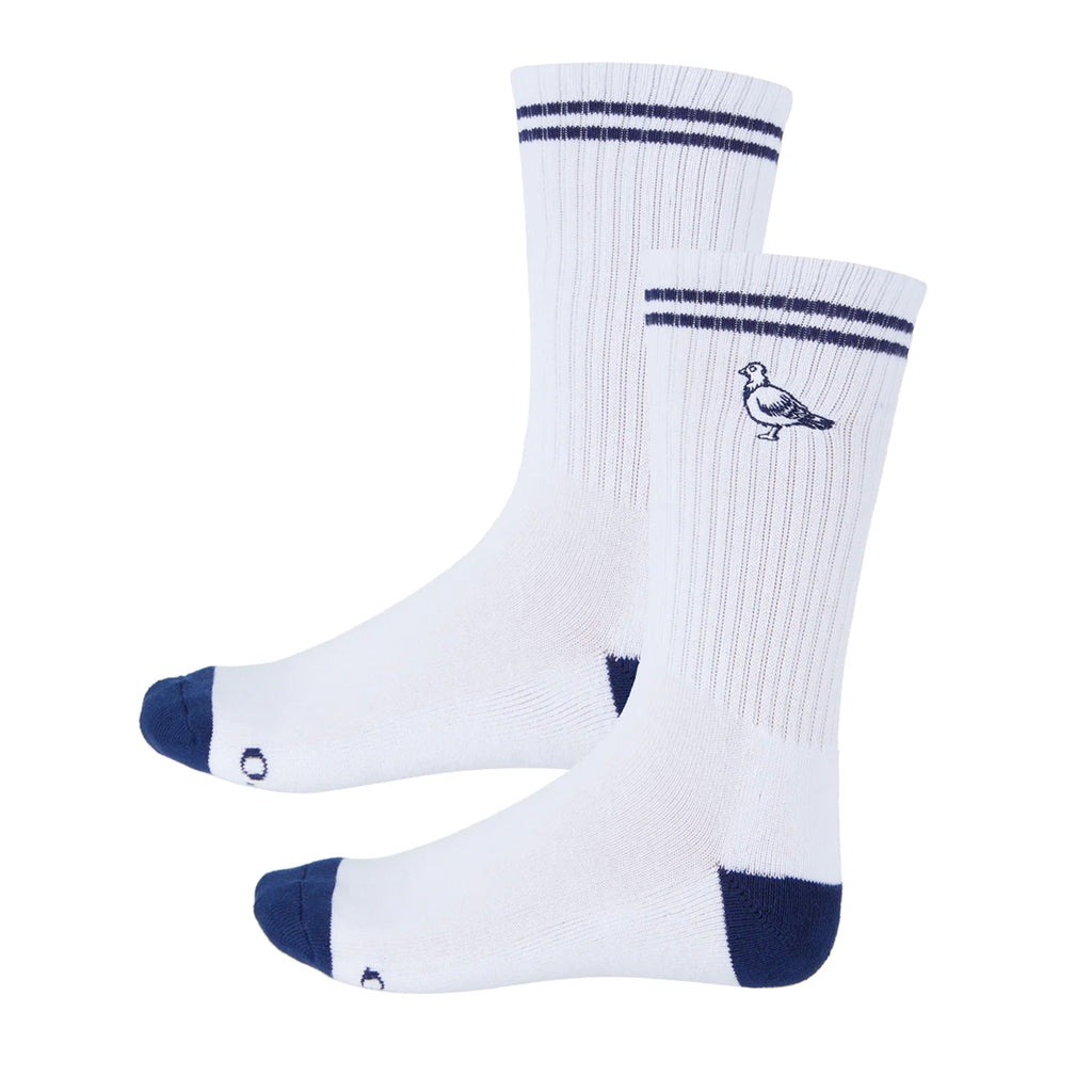 Anti Hero Basic Pigeon Emb Socks - White – Slugger Skate Store
