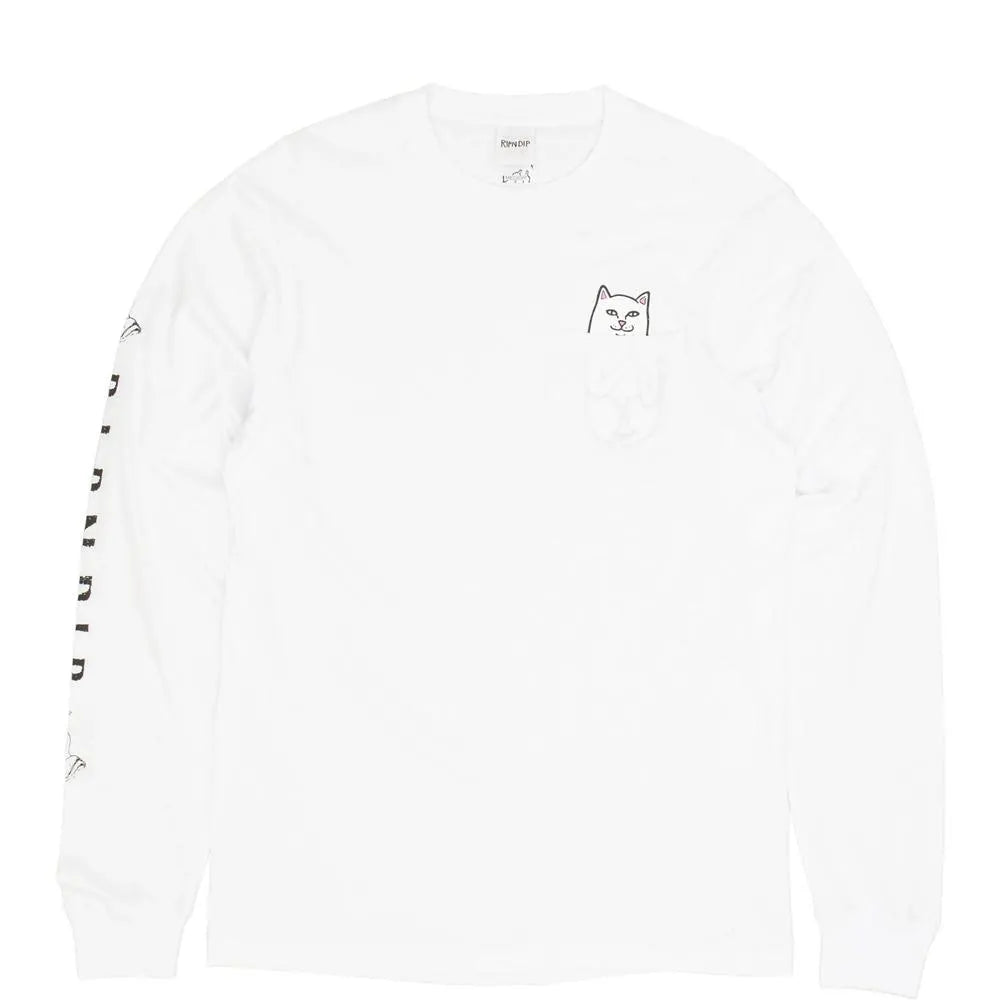 RIPNDIP Lord Nermal Longsleeve - White – Slugger Skate Store