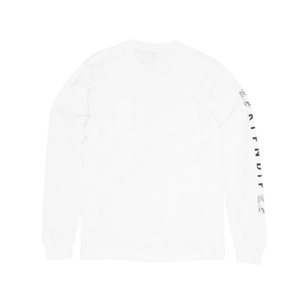 Ripndip Lord Nermal Longsleeve White Slugger Skate Store