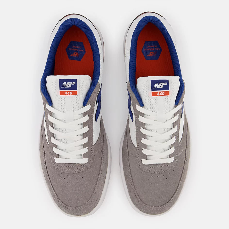 New Balance Numeric 440 Skateboard Shoes - Grey / White – Slugger Skate ...