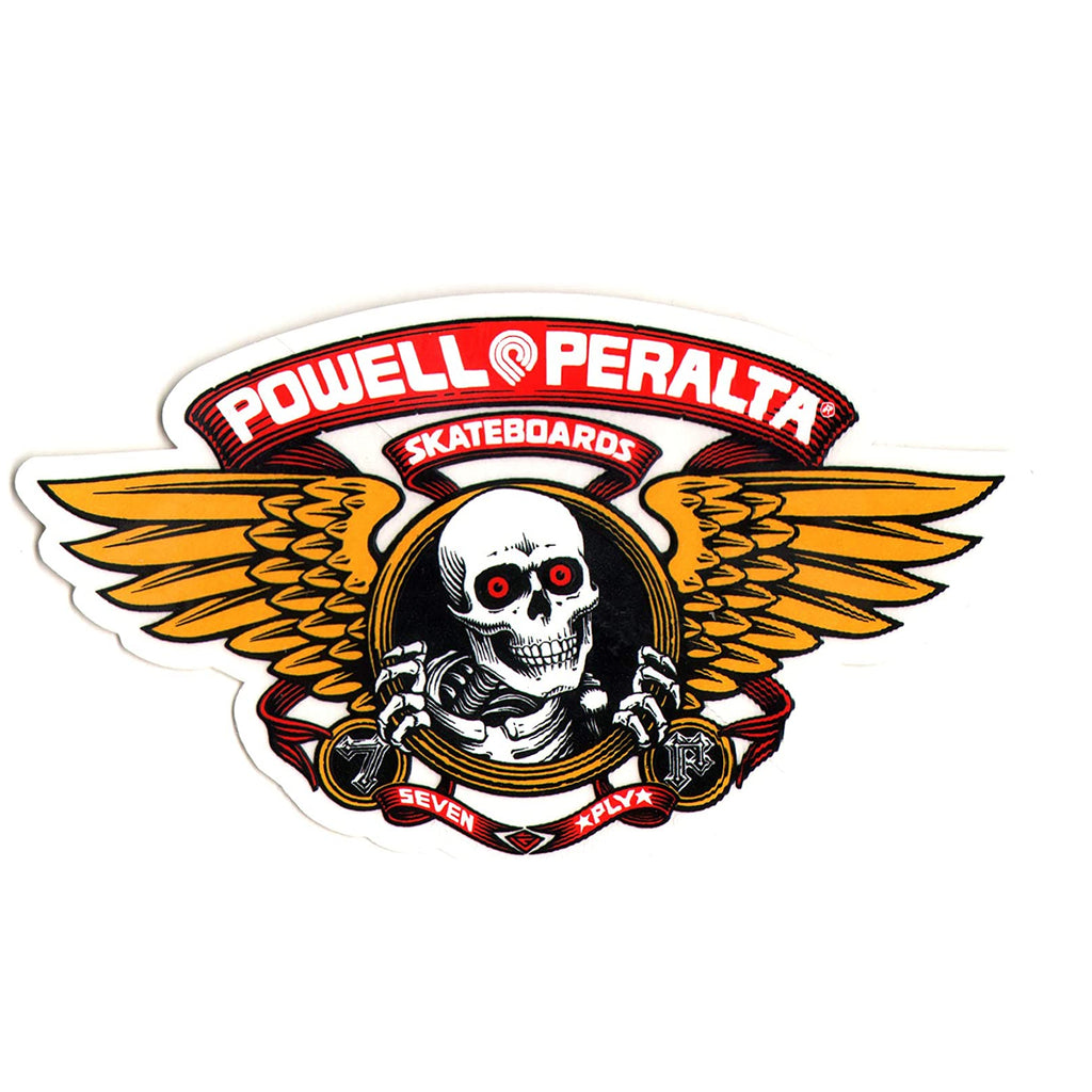 Powell Peralta - Winged Ripper Sticker - Red – Slugger Skate Store