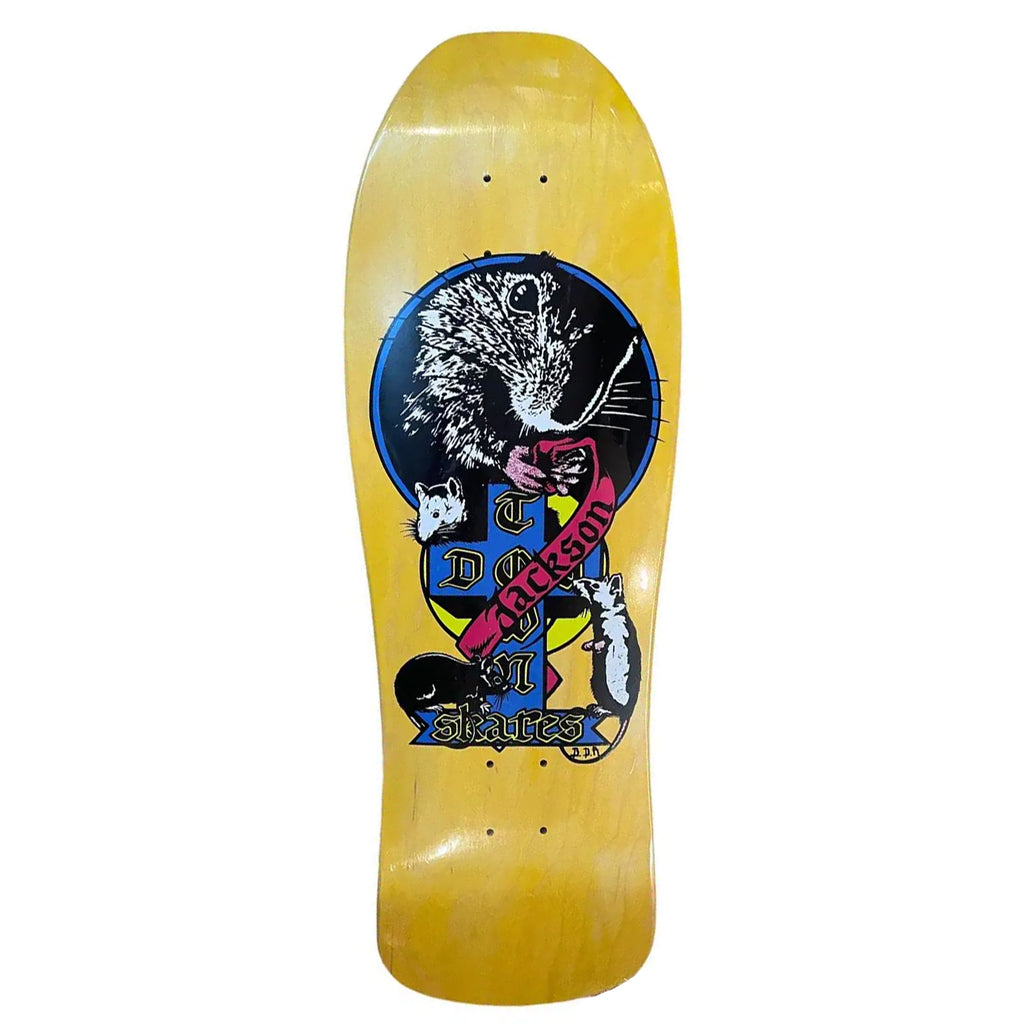 DOGTOWN Skateboards Tim Jackson Reissue Shaped Skateboard Deck - 10.12 ...